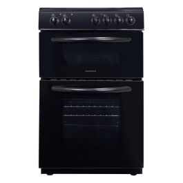 Economy Cookers | Statesman 50cm Double Oven Electric Cooker - Black ...